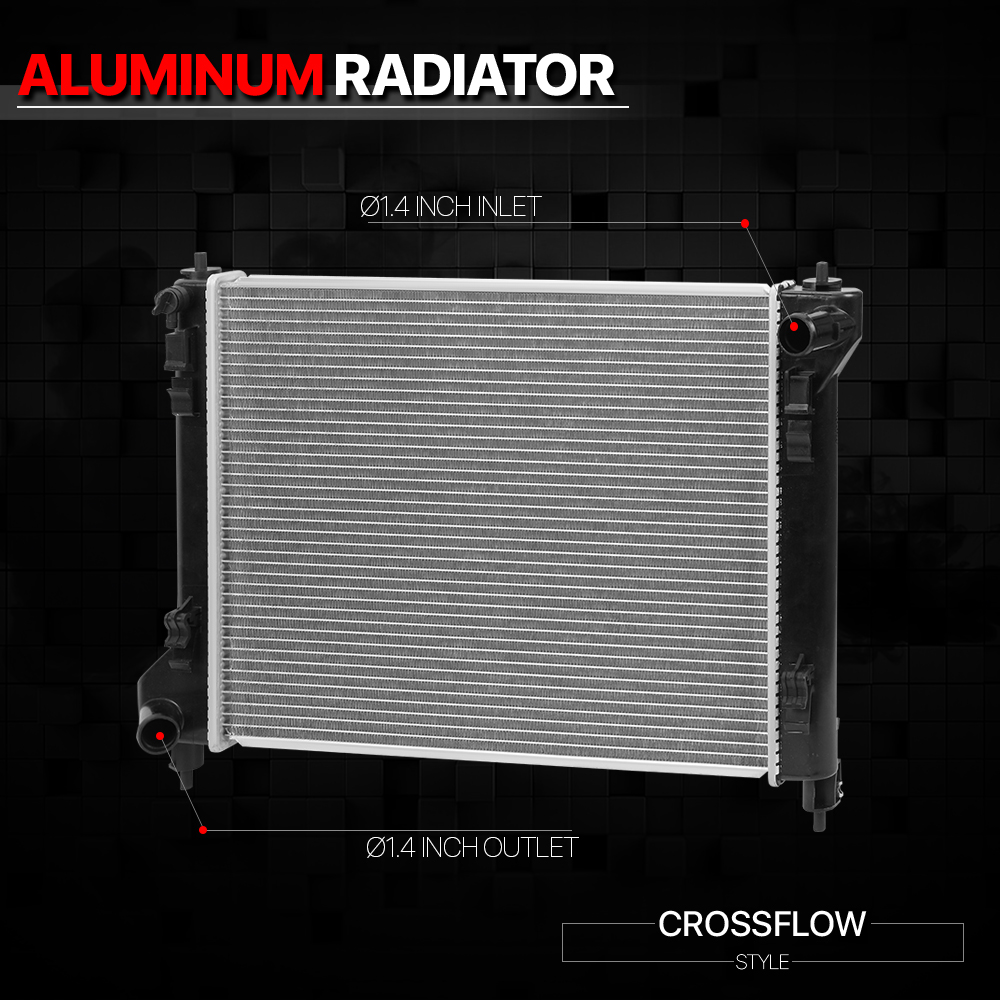 Aluminum Core Radiator OE Replacement for 13-18 Nissan Sentra 1.6/1.8 ...