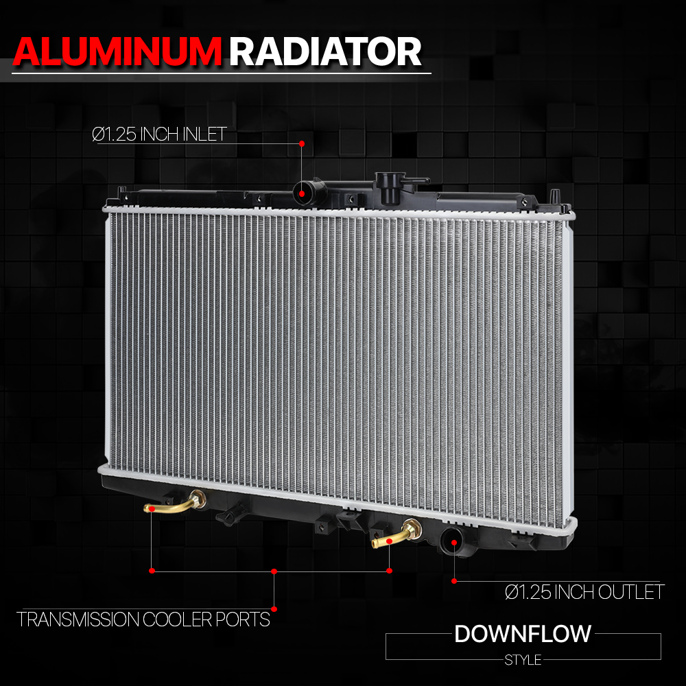 Aluminum Core Radiator OE Replacement for 98-02 Honda Accord 2.3 Auto ...