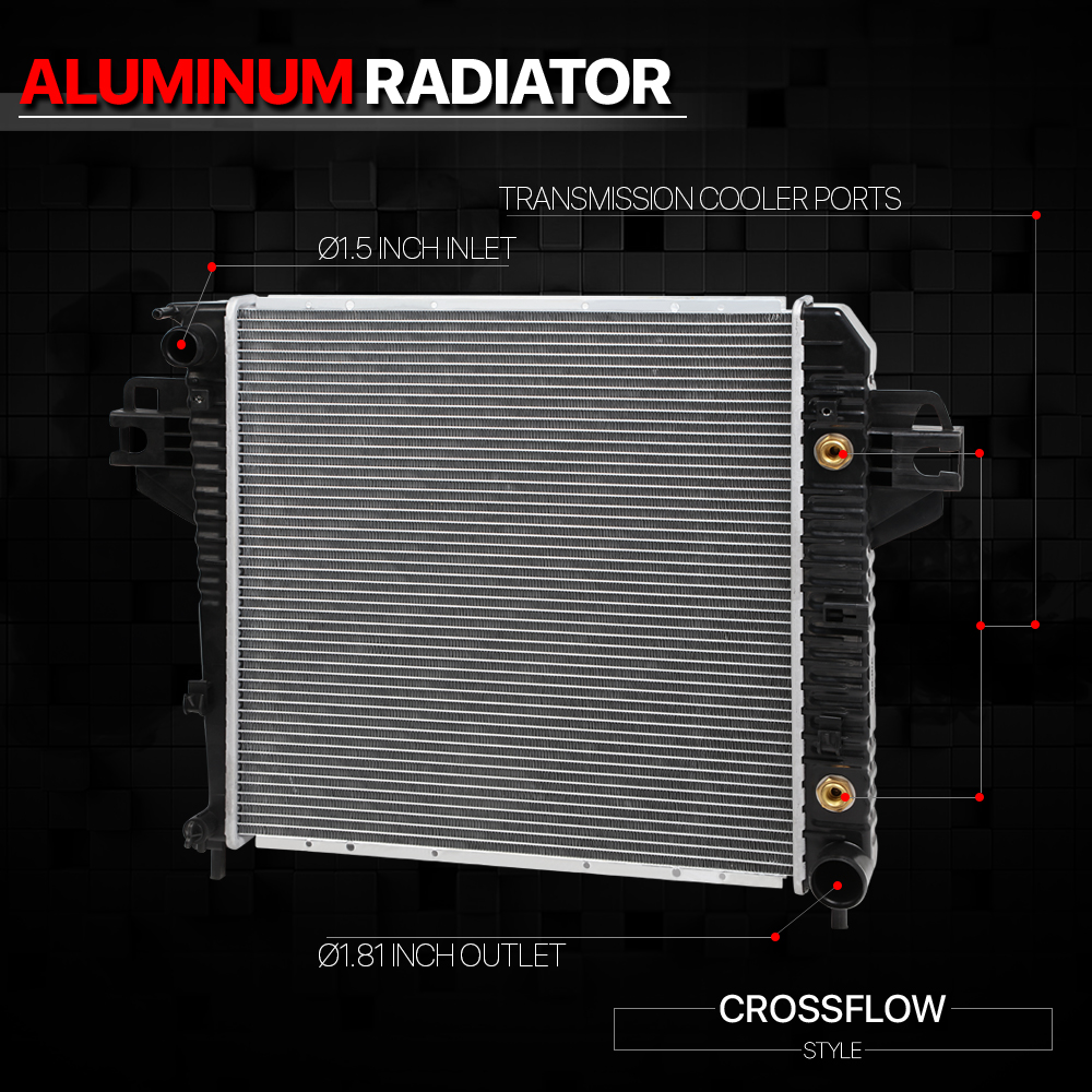 Aluminum Core Radiator OE Replacement for 02-06 Jeep Liberty 3.7L 3.7 ...